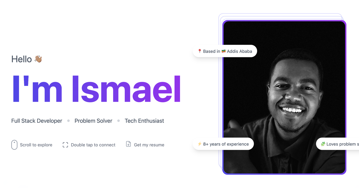 Ismael Kedir – A Decade of Building, One Portfolio to Show It